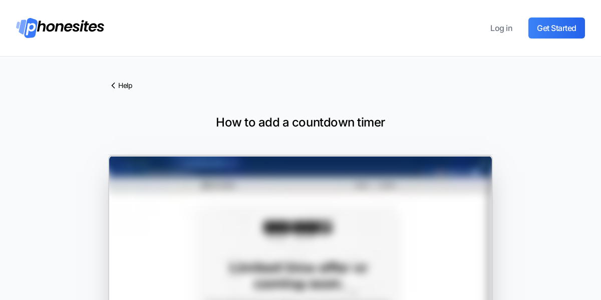 How To Add A Countdown Timer